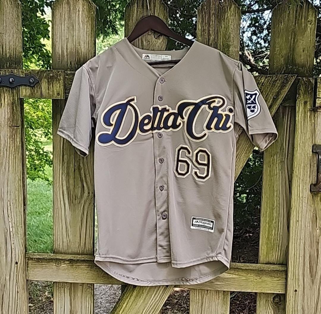 Men's Delta Chi Greek Fraternity Custom Vintage Baseball Jersey - Etsy