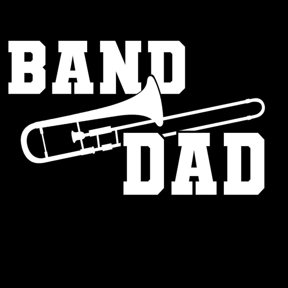 BAND MOM DAD Marching Band Decal | Trombone | Marching Band Sticker ...