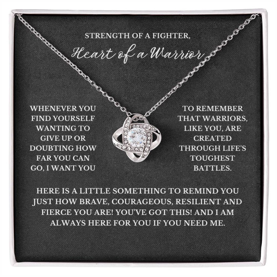 Warrior Gift Necklace for Her, Strong Woman Necklace, Strength of a ...