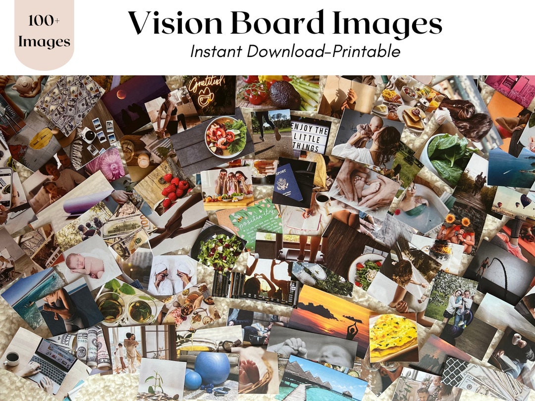 Buy Vision Board Kit, Vision Board Printables, Vision Board Template ...