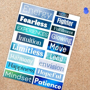 Vision Board Kit, Vision Board Printables, Printable Magazine Words ...