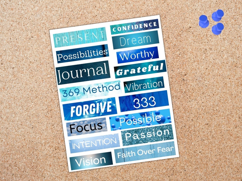 Vision Board Kit, Vision Board Printables, Printable Magazine Words ...