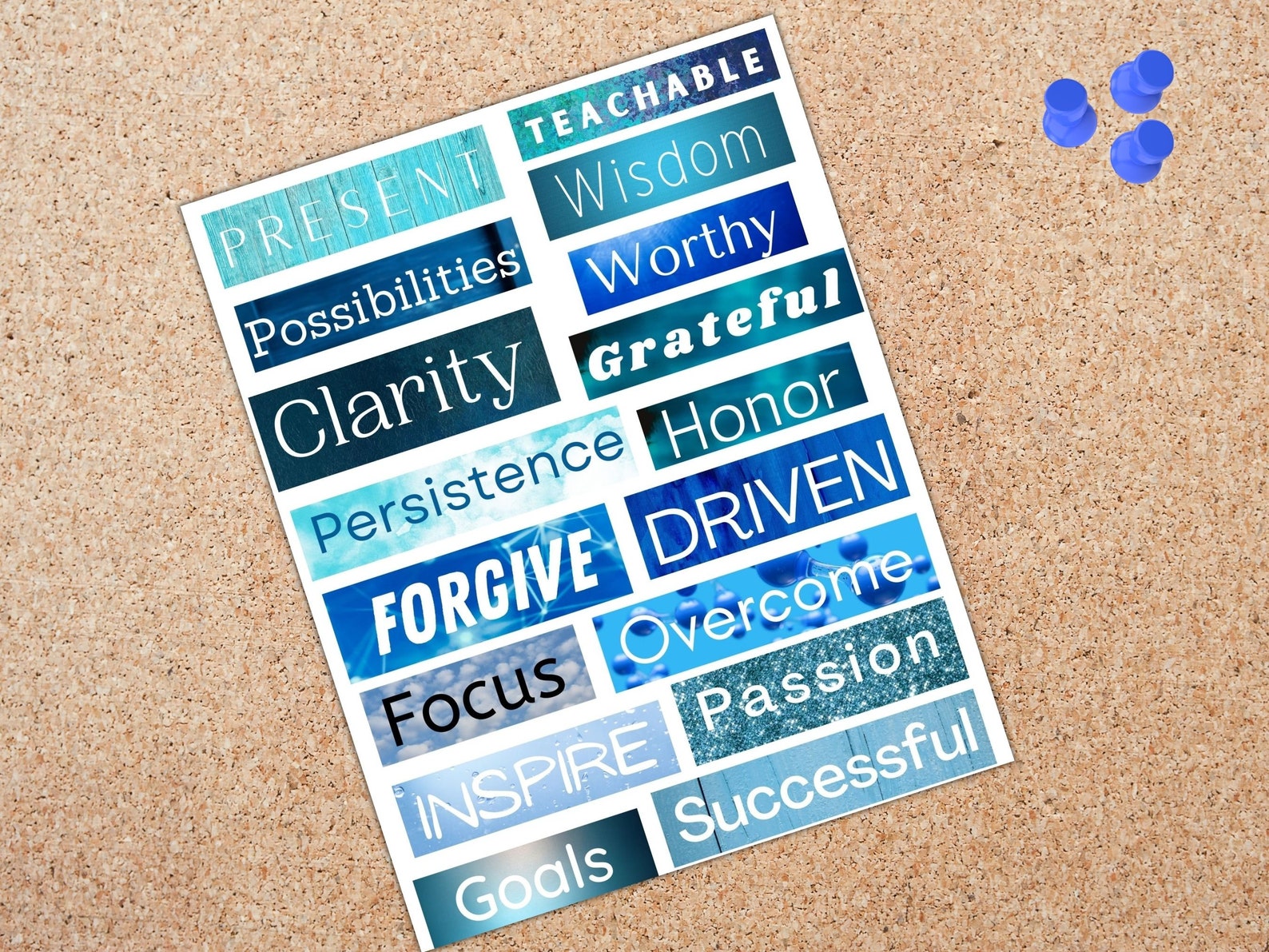 Vision Board Kit, Vision Board Printables, Printable Magazine Words ...