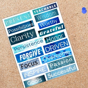 Vision Board Kit, Vision Board Printables, Printable Magazine Words ...