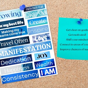 Vision Board Kit, Vision Board Printables, Printable Magazine Words ...