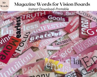 January Vision Board Kit Vision Board 2023 Printable's - Etsy