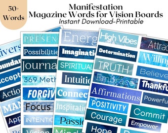 January Vision Board Kit Vision Board 2023 Printable's - Etsy