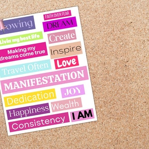 Vision Board Kit, Vision Board Printables, Printable Magazine Words ...