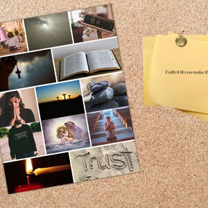 Faith Over Fear Vision Board Kit, Vision Board Printables, Printable ...