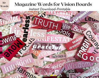 January Vision Board Kit Vision Board 2023 Printable's - Etsy