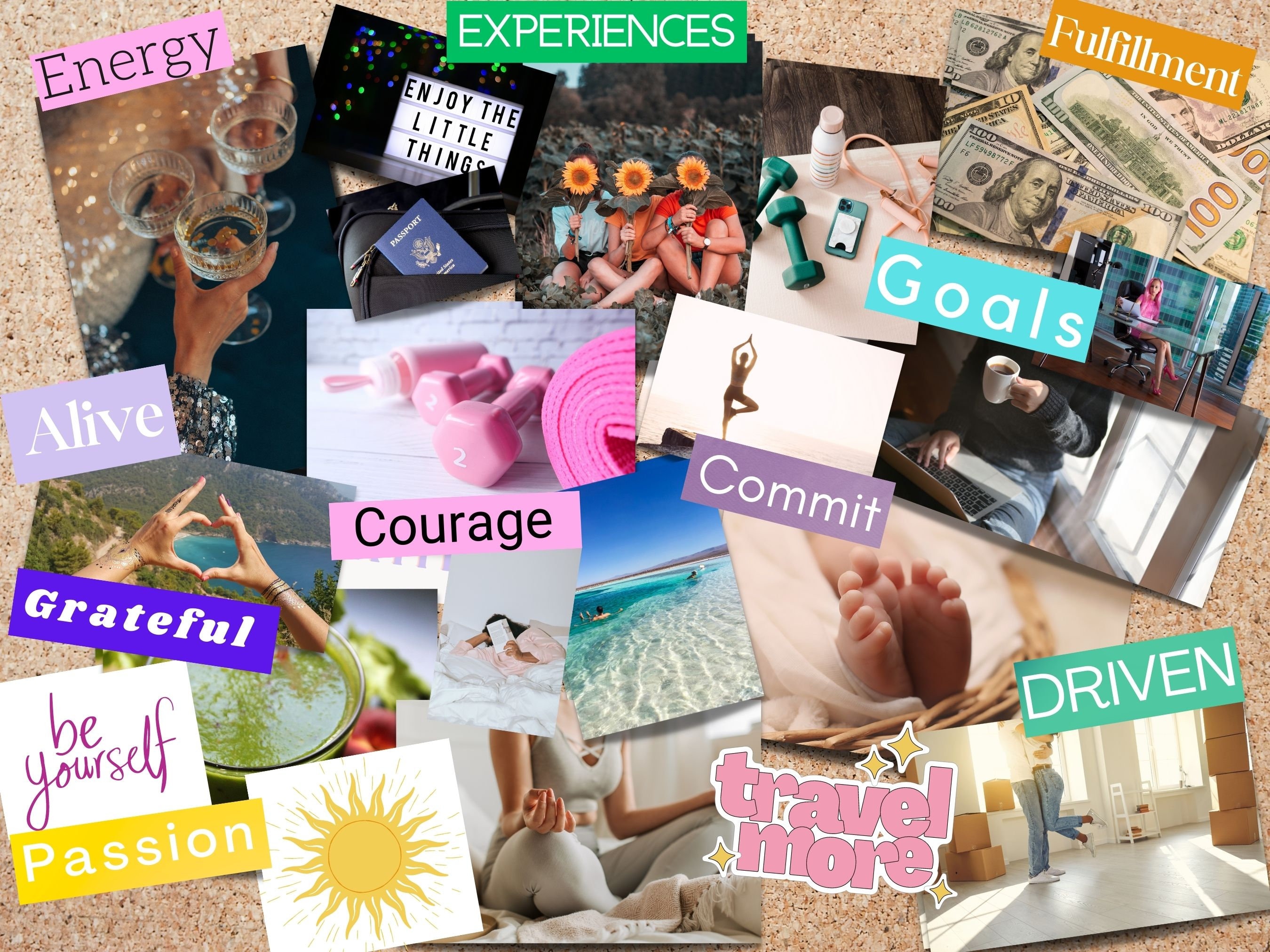 Vision Board Kit, Vision Board Printables, Printable Magazine Words ...