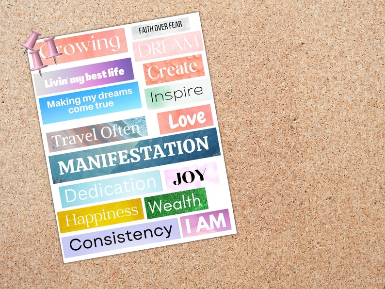 Vision Board Kit Vision Board Printables Printable Magazine - Etsy