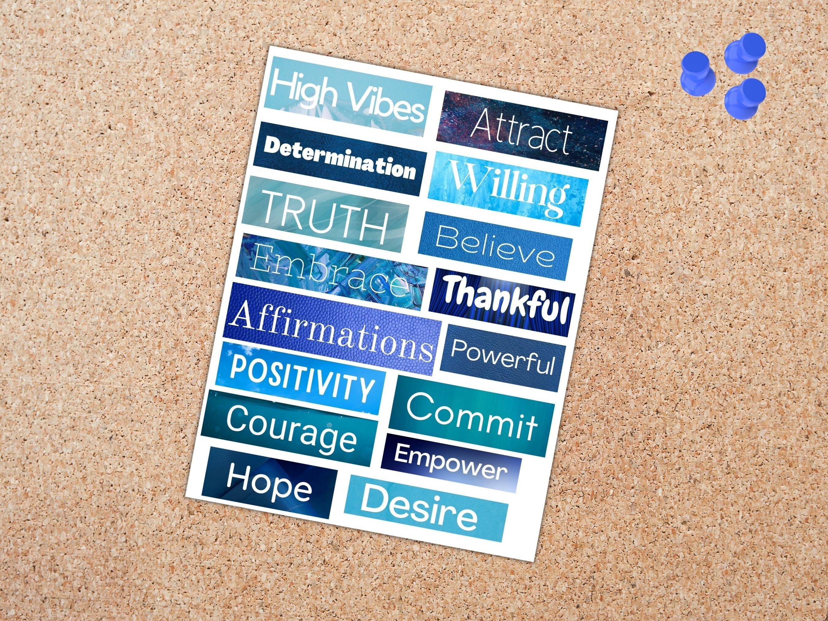 Vision Board Kit, Vision Board Printables, Printable Magazine Words ...