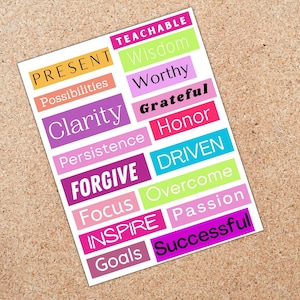 Vision Board Kit, Vision Board Printables, Printable Magazine Words ...