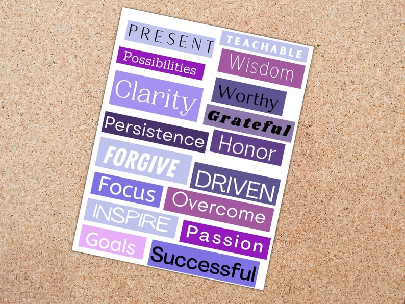 Vision Board Kit, Vision Board Printables, Printable Magazine Words ...