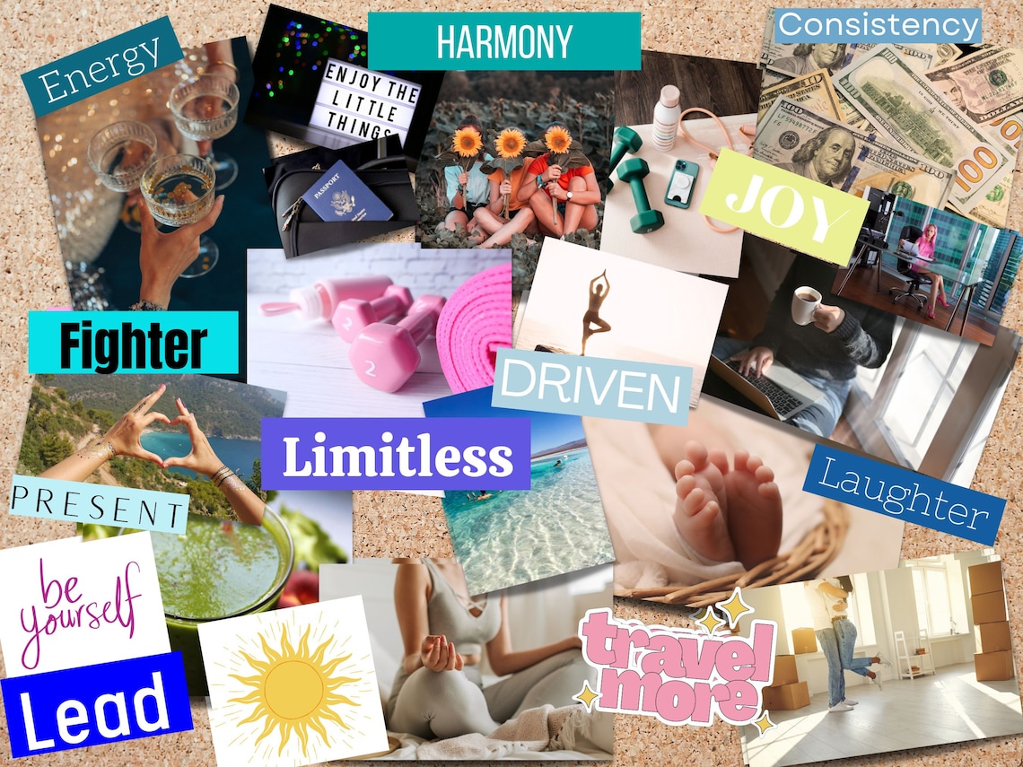 Vision Board Kit, Vision Board Printables, Printable Magazine Words ...