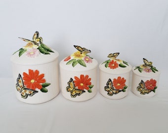 Butterfly Canister Set - Etsy