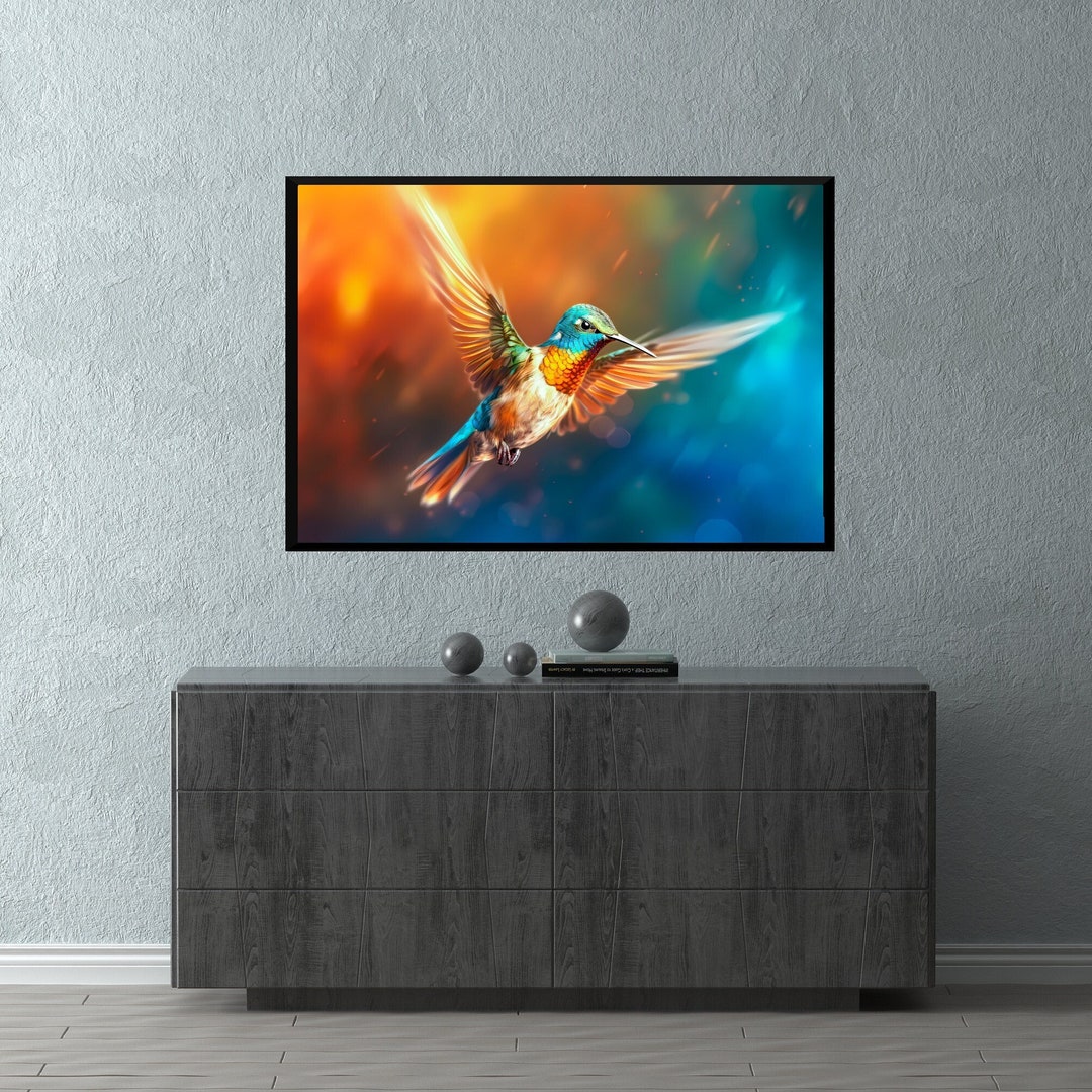 Hummingbird Digital Print, Bird Art Download, Nature Decor Photo, Bird ...