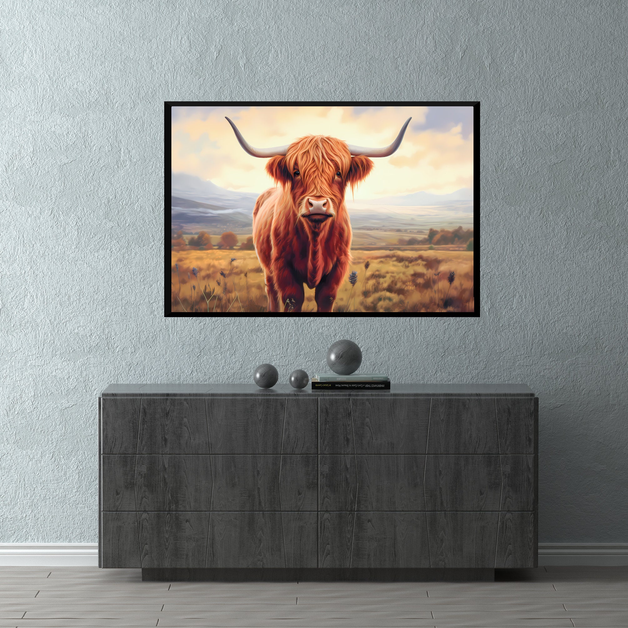 Highland Cow Digital Download Cattle Downloadable Print - Etsy
