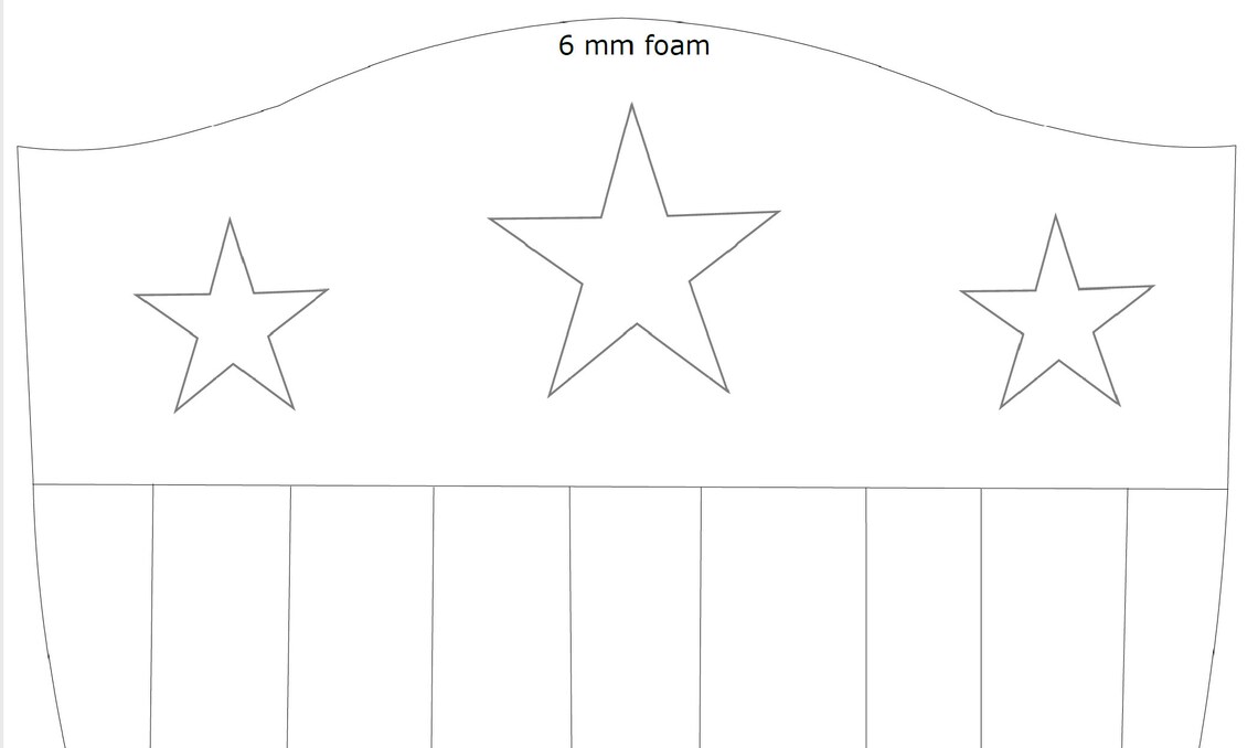Captain America WW2 Rescue Shield Template - Etsy