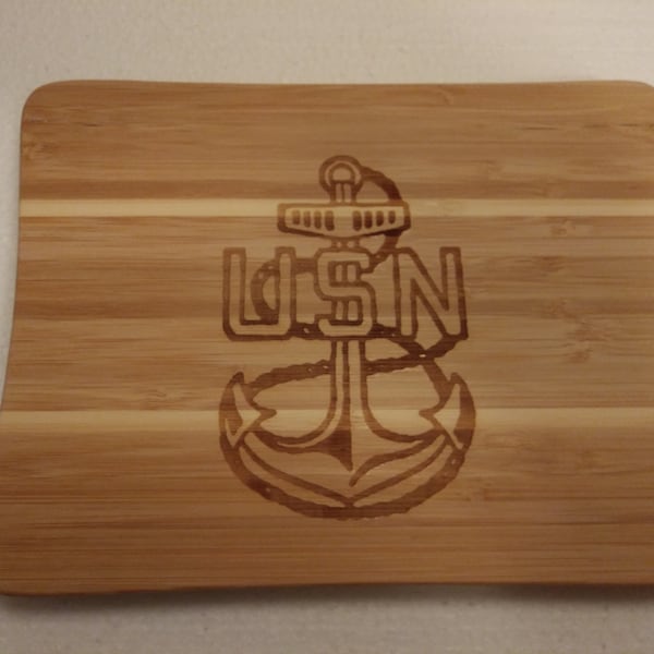 Us Navy Cutting Board - Etsy