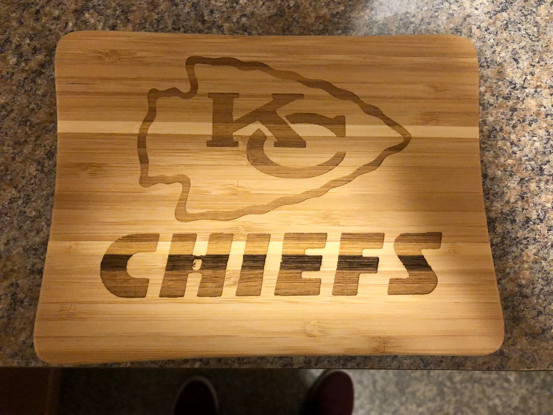 Kansas City Chiefs Bar Board Small Cutting Board - Etsy