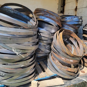 Nice Whiskey Barrel Hoops, Barrel Bands, Barrel Rings, Authentic Metal ...