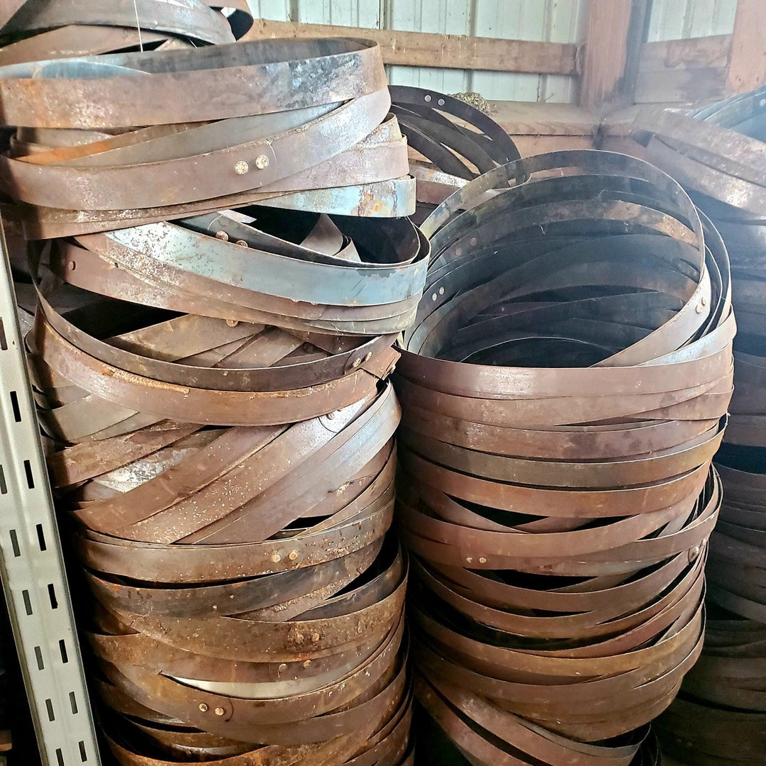 Whiskey Barrel Hoops, Barrel Bands, Barrel Rings, Authentic Metal Hoops ...