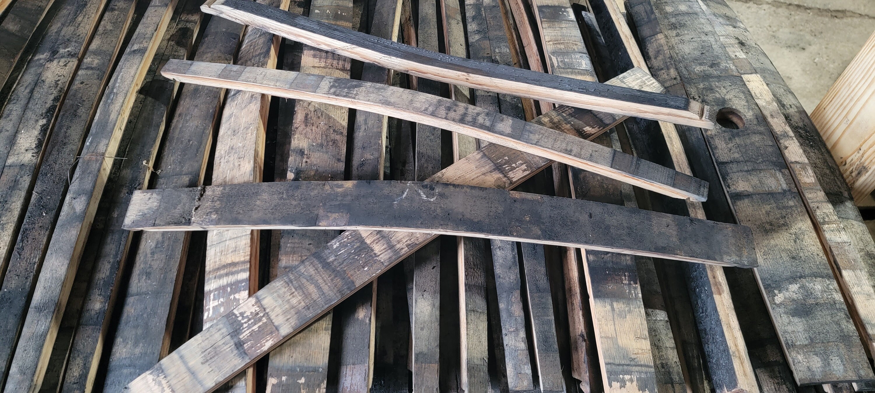 Authentic Whiskey Barrel Staves, Bourbon Barrel Staves, Barrel Parts ...