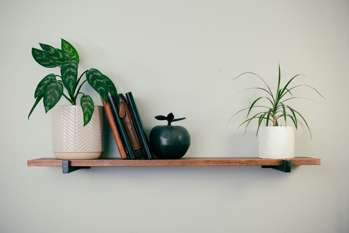 8 Floating Shelf Brackets 4-pack Modern Minimalistic - Etsy