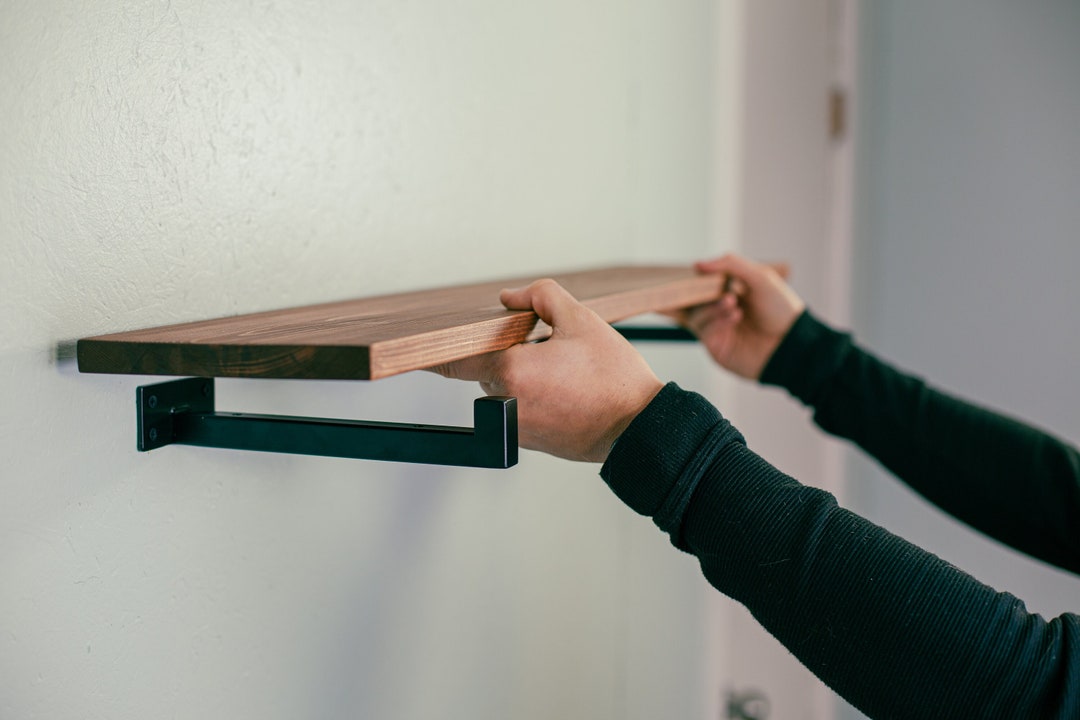 8" Floating Shelf Brackets 4-pack | Modern Minimalistic Style Brackets ...