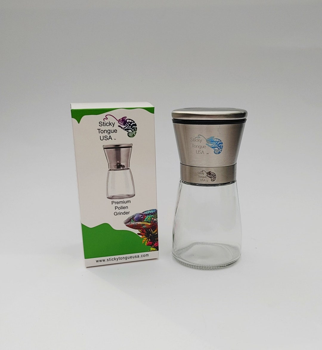 Bee Pollen Grinder - Chameleon Dusting Feed Grinder - Sticky Tongue USA ...