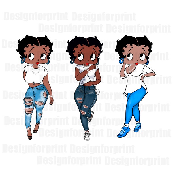 Black Betty Boop - Etsy