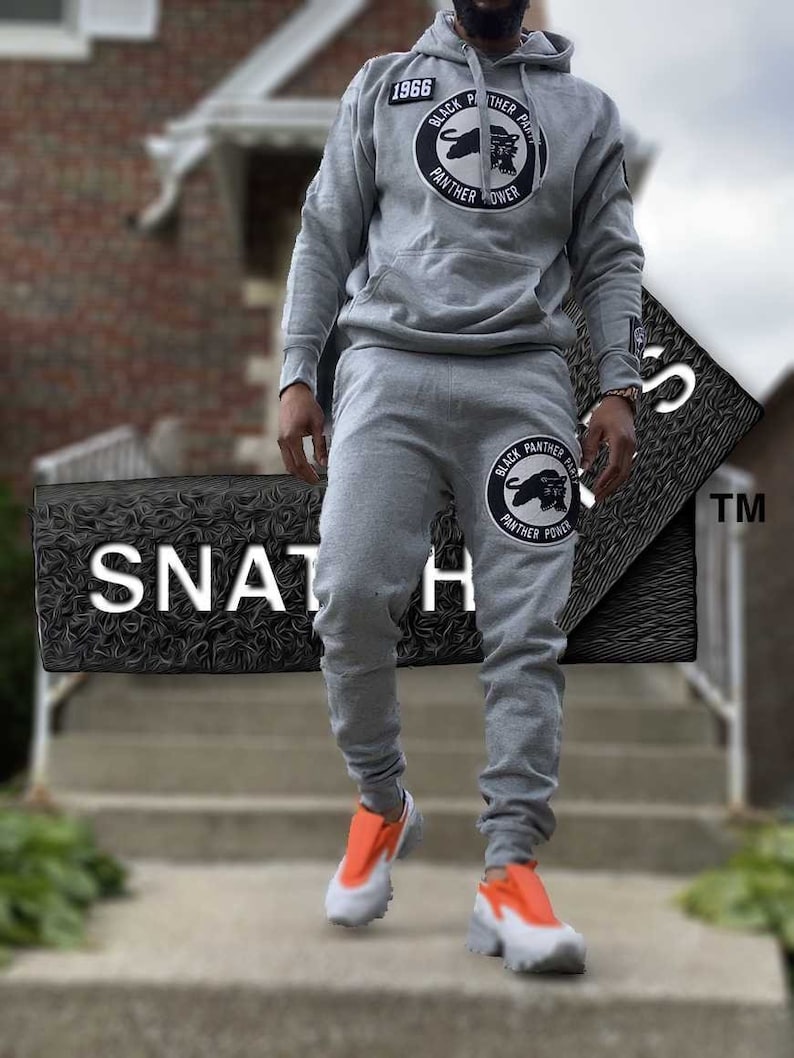 Panther Power Logo Suit - Grey - Etsy