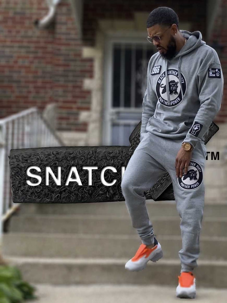 Panther Power Logo Suit - Grey - Etsy