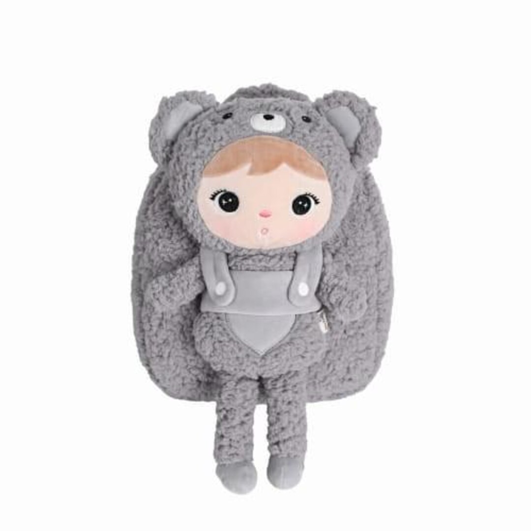Metoo Backpack With Removable Stuffed Animal - Grey Bear, Gift ...