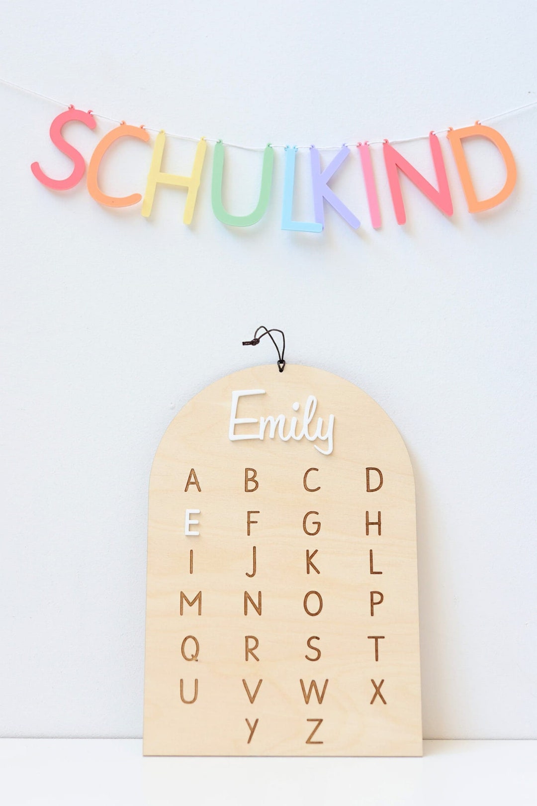 Name Tag With Wooden Alphabet Personalized DIY Decorative Letters ...