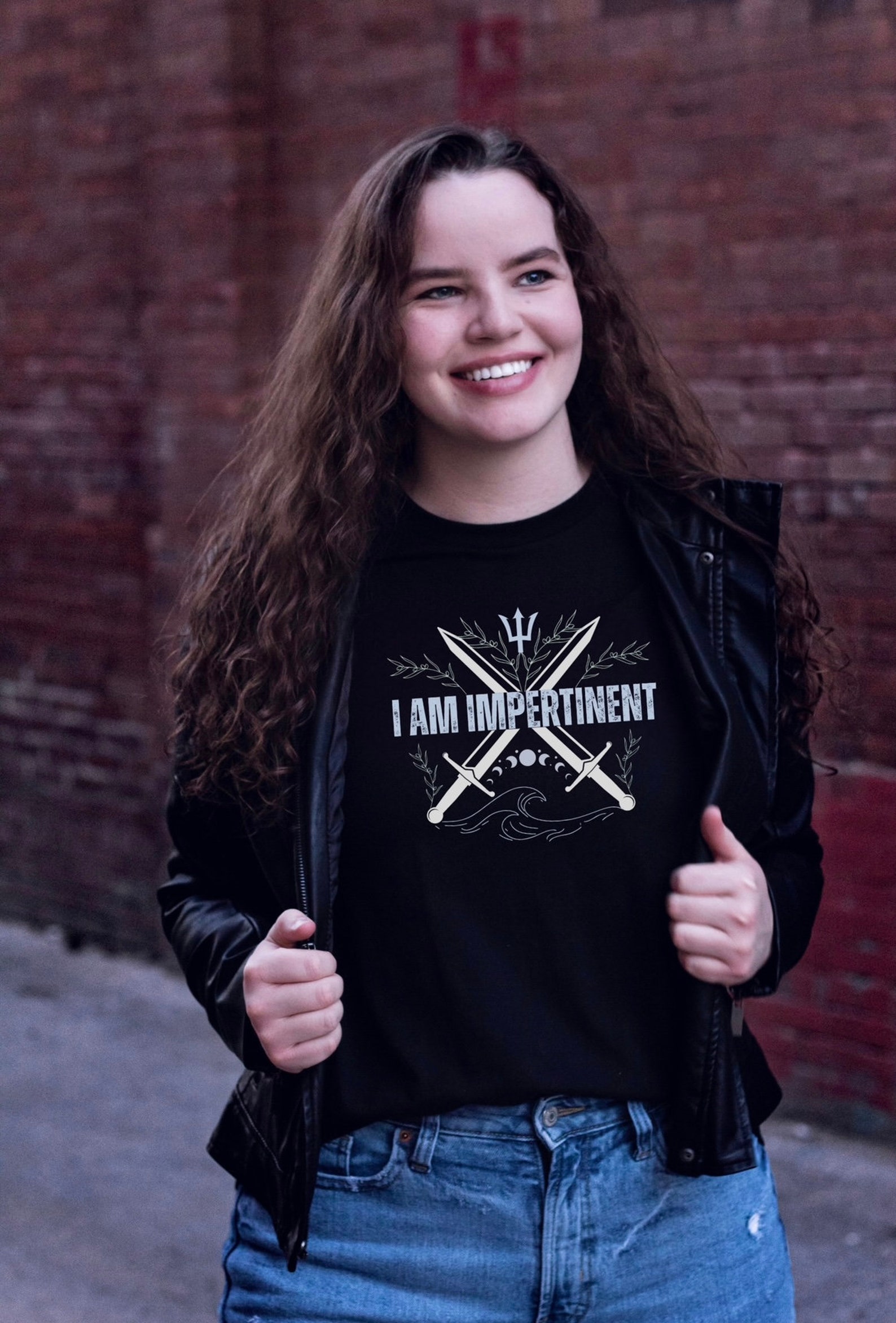 PJO T-shirt, “I Am Impertinent” Quote, Artistic Percy TV Show Merch ...