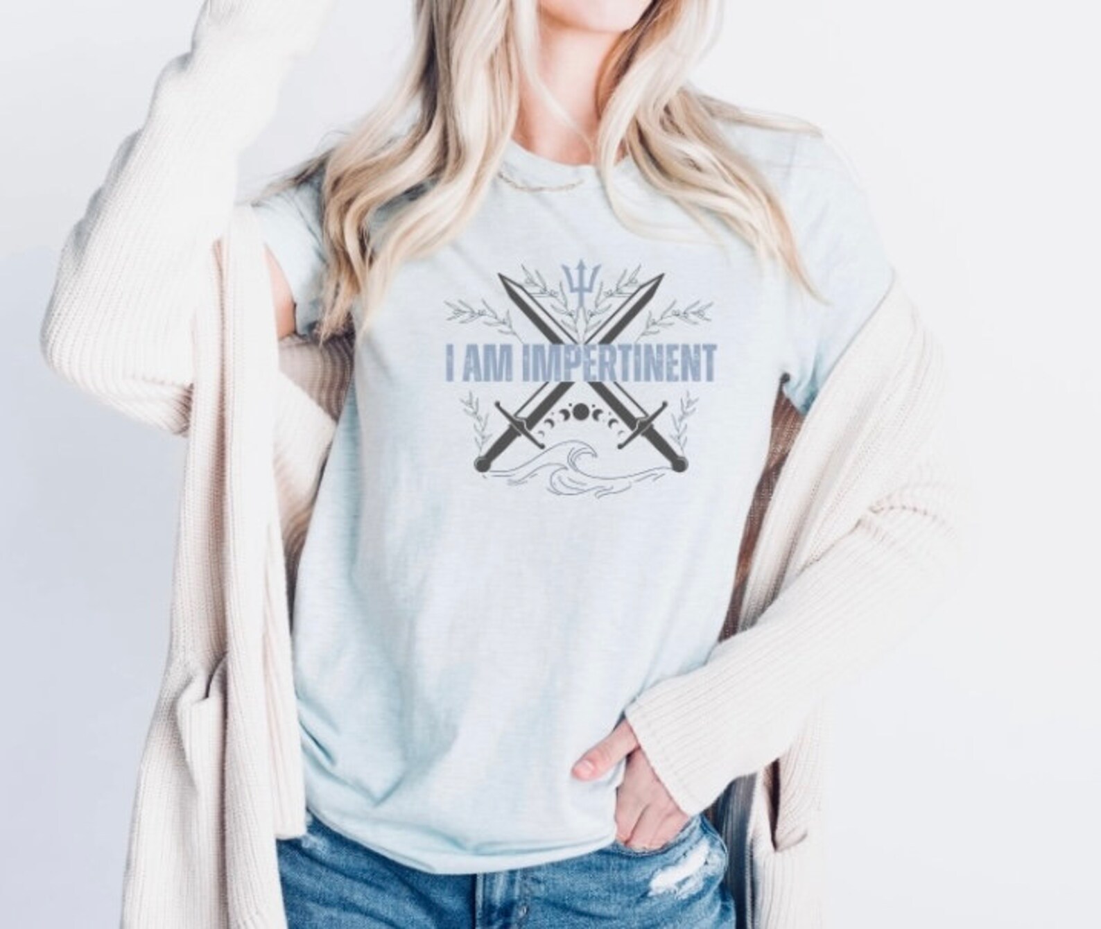 PJO T-shirt, “I Am Impertinent” Quote, Artistic Percy TV Show Merch ...