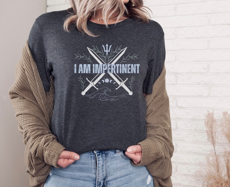 PJO T-shirt, “I Am Impertinent” Quote, Artistic Percy TV Show Merch ...