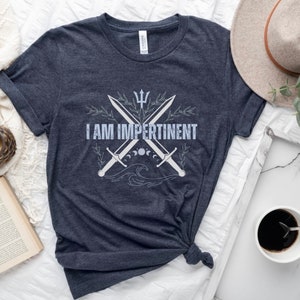 PJO T-shirt, “I Am Impertinent” Quote, Artistic Percy TV Show Merch ...