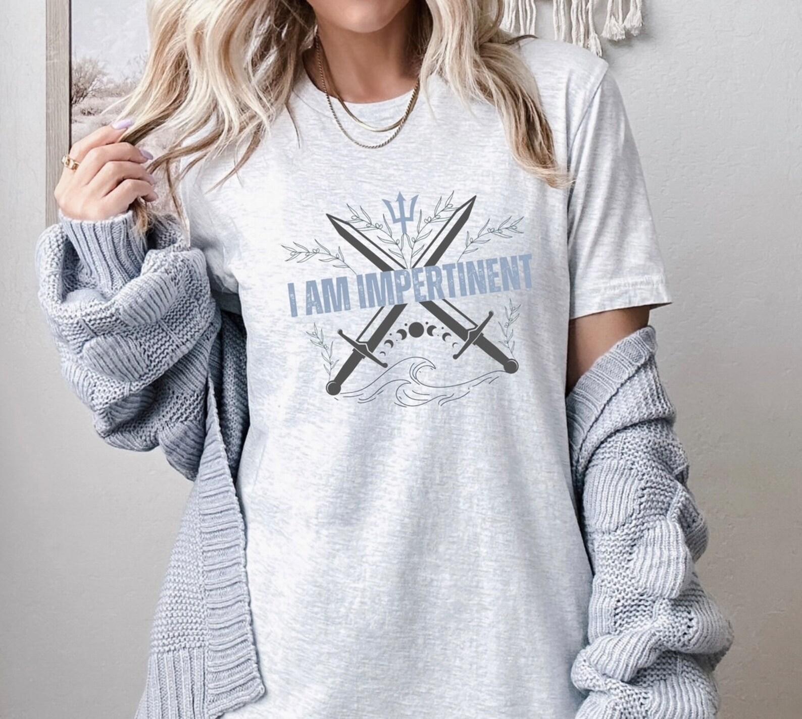 PJO T-shirt, “I Am Impertinent” Quote, Artistic Percy TV Show Merch ...