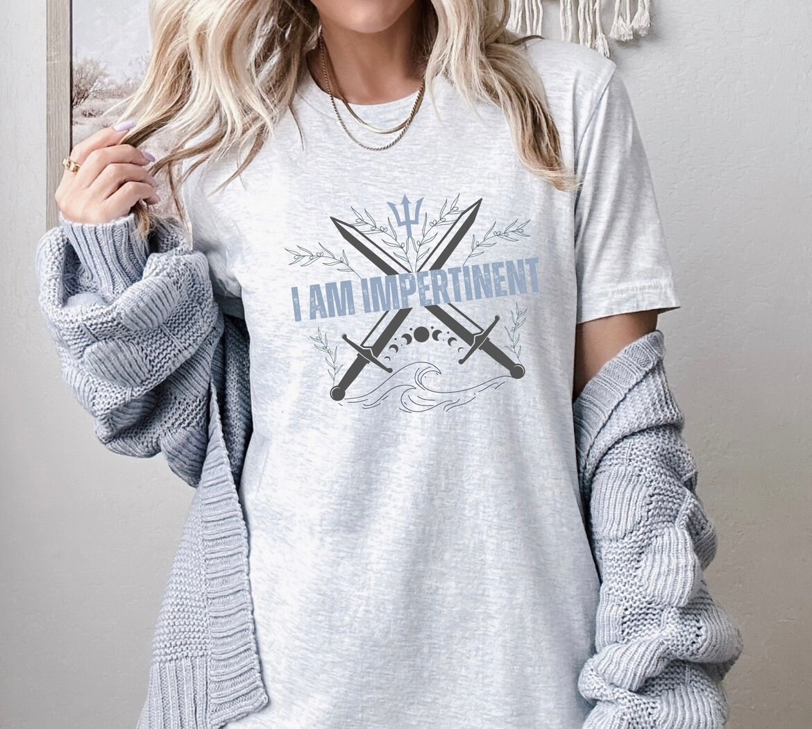 PJO T-shirt, “I Am Impertinent” Quote, Artistic Percy TV Show Merch ...