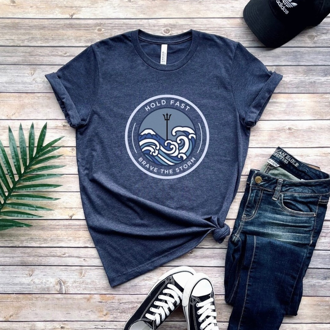 Percy Jackson T-shirt, “hold Fast, Brave the Storm” Quote, Sally ...