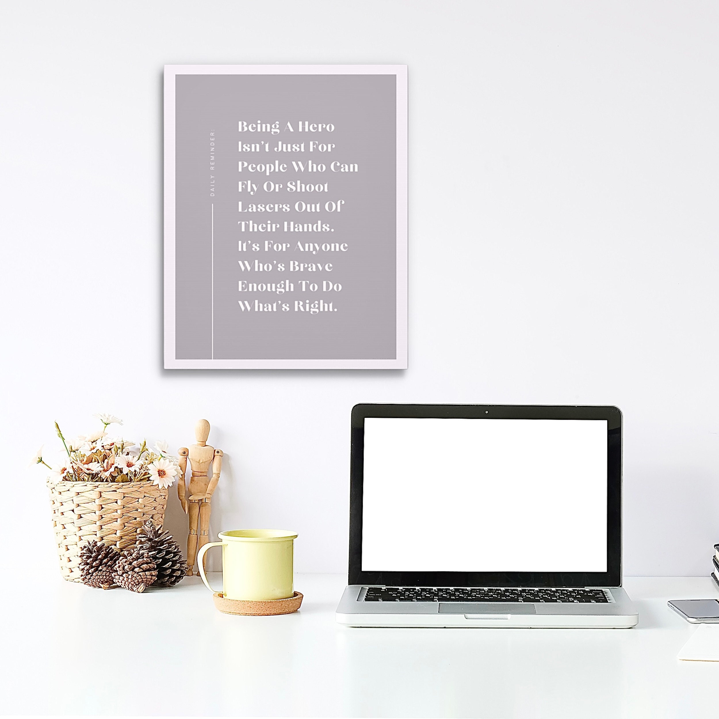 Marvel Hawkeye Wall Art, Kate Bishop Quote, Inspirational Superhero ...