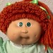 RARE Vintage Cabbage Patch Kid Boy Head Mold 12 P&L on Tag Wheat Loops ...