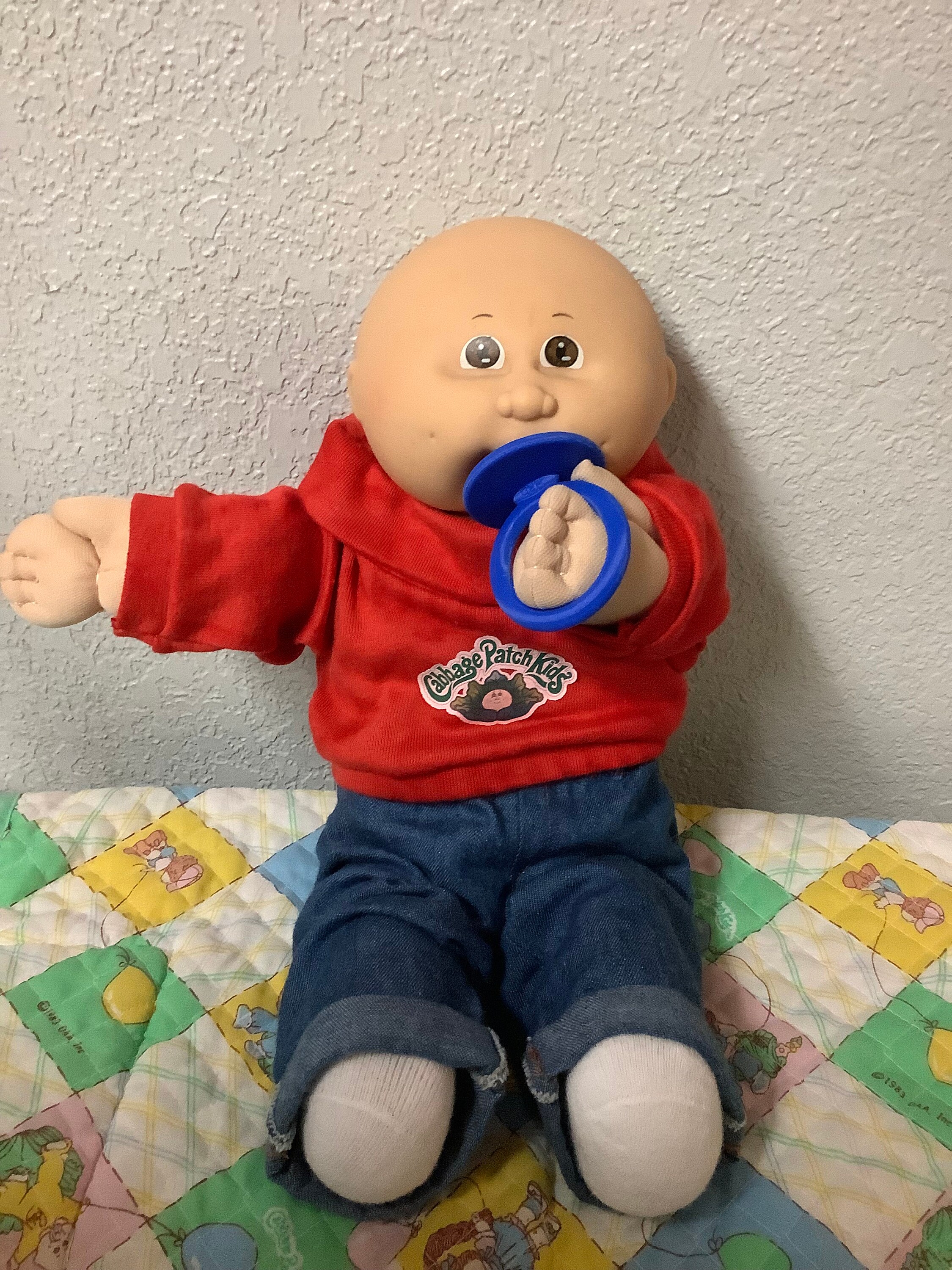 Vintage Cabbage Patch Kid Bald Preemie Boy With Pacifier HM4 - Etsy