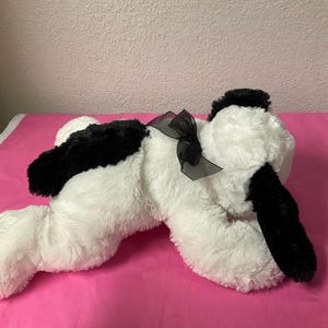 Goffa International White & Black Floppy Stuffed Dog Vintage Plush Toys ...