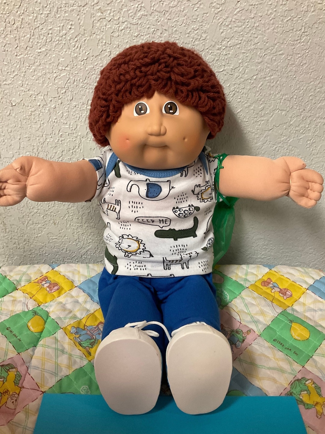 Vintage Cabbage Patch Kid Boy Auburn Hair Brown Eyes Head Mold #2 ...