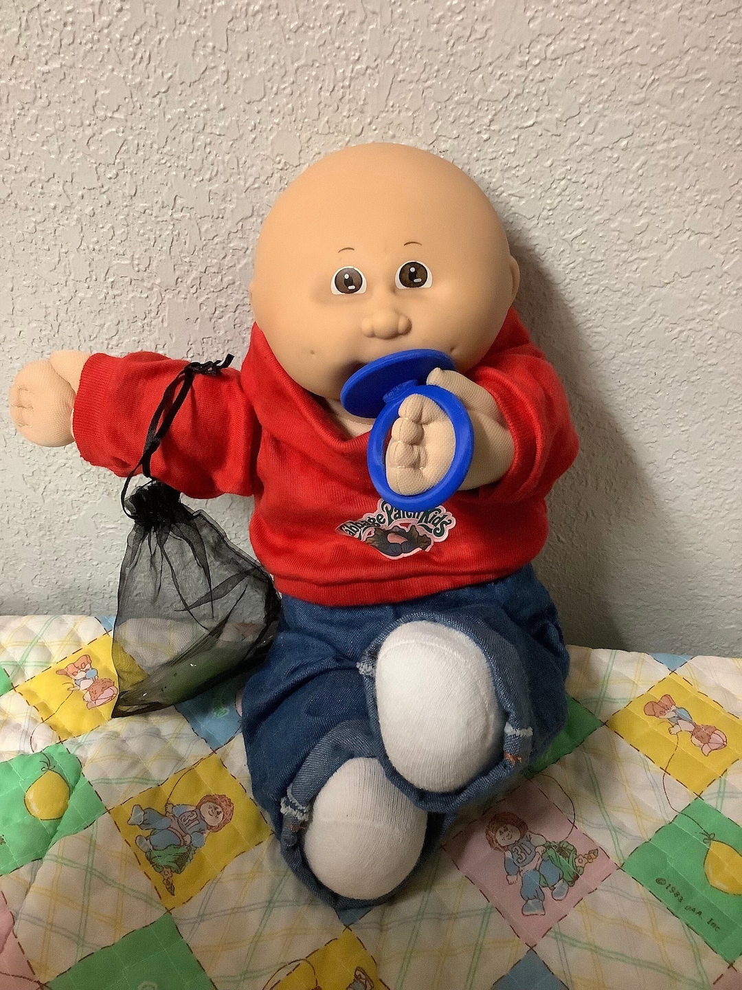 Vintage Cabbage Patch Kid Bald Preemie Boy With Pacifier HM4 - Etsy